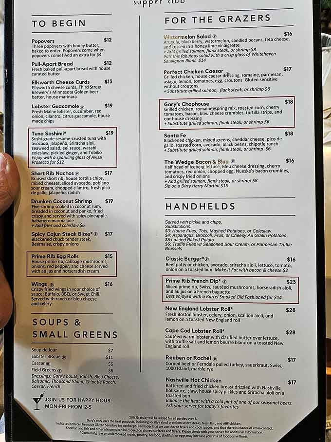 The menu reads like America's greatest hits, from popovers with honey butter to lobster rolls that transport you coastward.