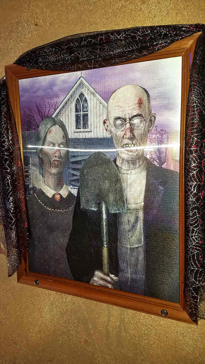 American Gothic got the zombie treatment it never knew it needed, proving that classic art is always ripe for reinterpretation.