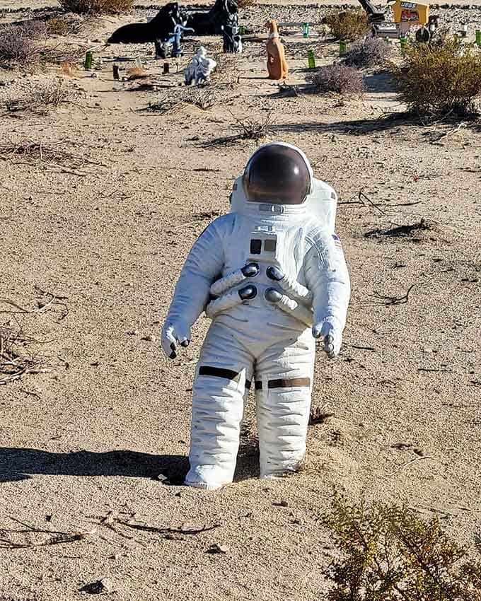 When an astronaut visits the desert, you know things are about to get wonderfully weird and cosmic.