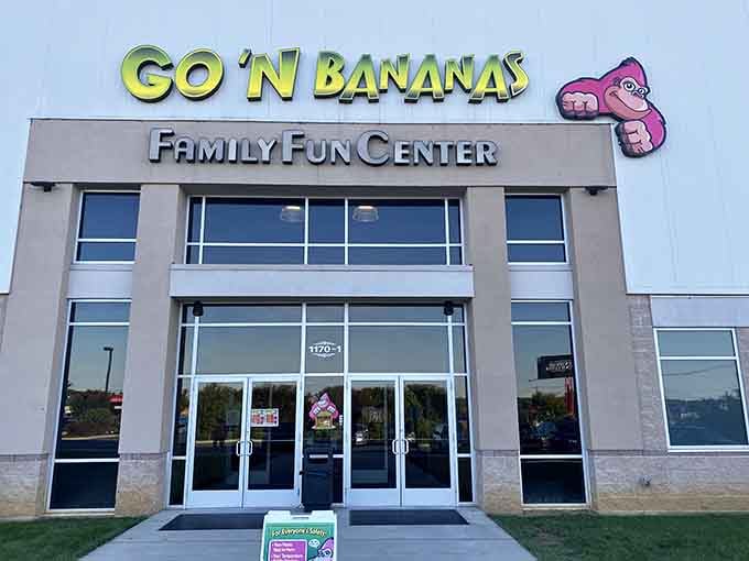 The modern exterior promises climate-controlled fun, because Pennsylvania weather has trust issues with outdoor plans.