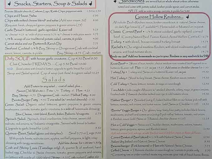 This menu reads like a greatest hits album, but everyone knows which track is number one.