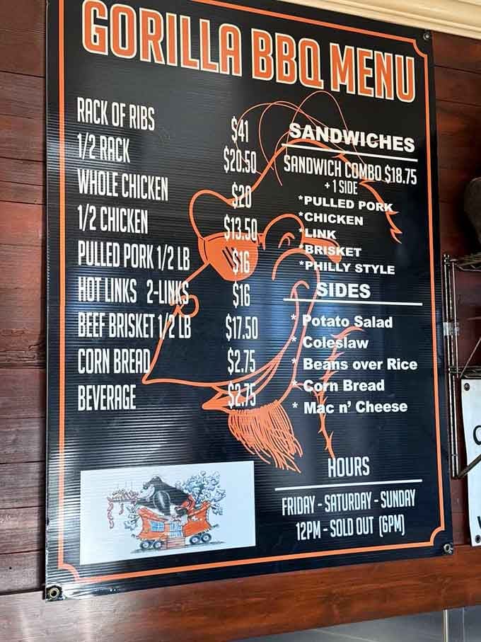 This menu board is basically a roadmap to happiness, with every destination ending in satisfied taste buds.