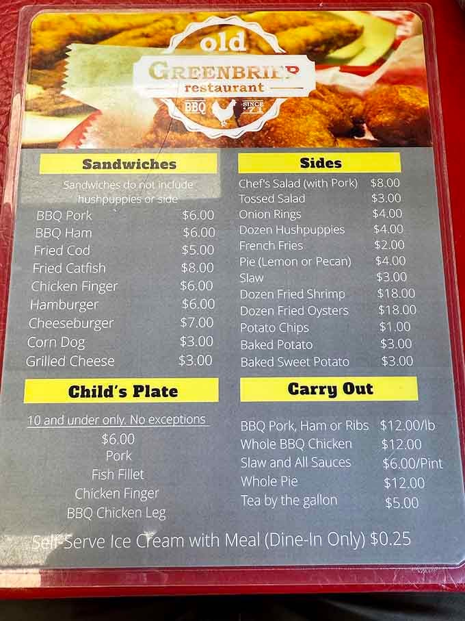 Simple menus often hide the most extraordinary flavors, and this one's practically a roadmap to Southern comfort heaven.