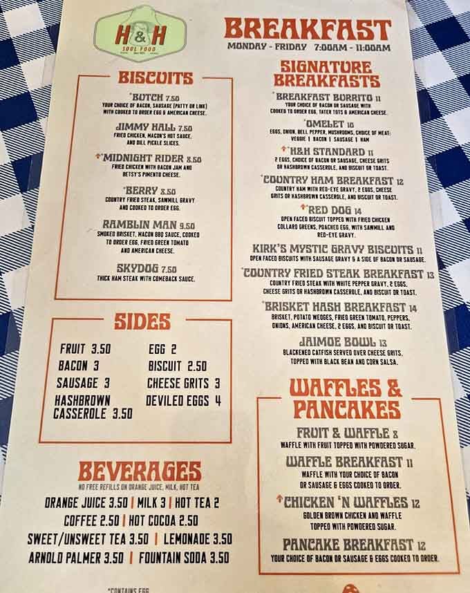 The breakfast menu reads like a greatest hits album, and trust me, there are no B-sides here.