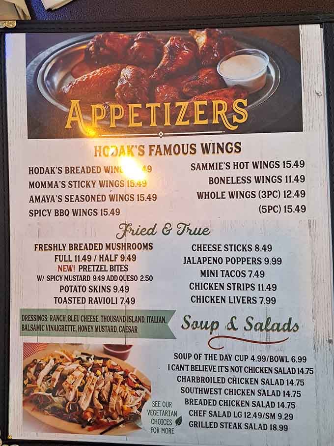 When a menu offers this many wing varieties, you know they take their chicken seriously around here.