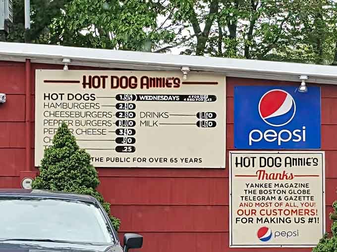 When your menu proudly declares over 65 years of service, you know they're doing something spectacularly right.