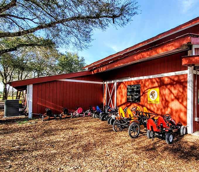 These pedal-powered contraptions turn kids into their own engines, genius parenting disguised as farm fun.