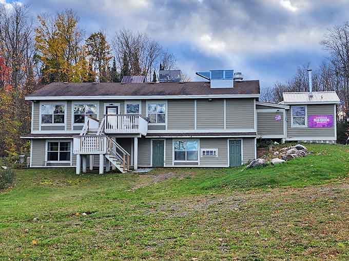 Bear Chasers Lodge brings the northwoods vibe with that perfect blend of rustic comfort and cold beverages.