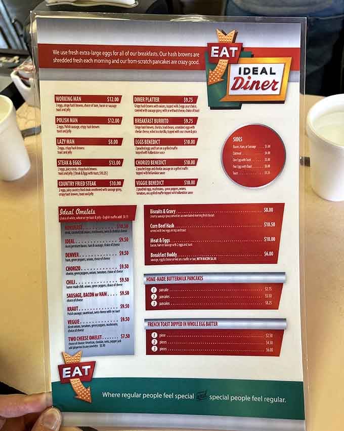 When a menu promises extra-large eggs and from-scratch pancakes, you know someone's paying attention to details.