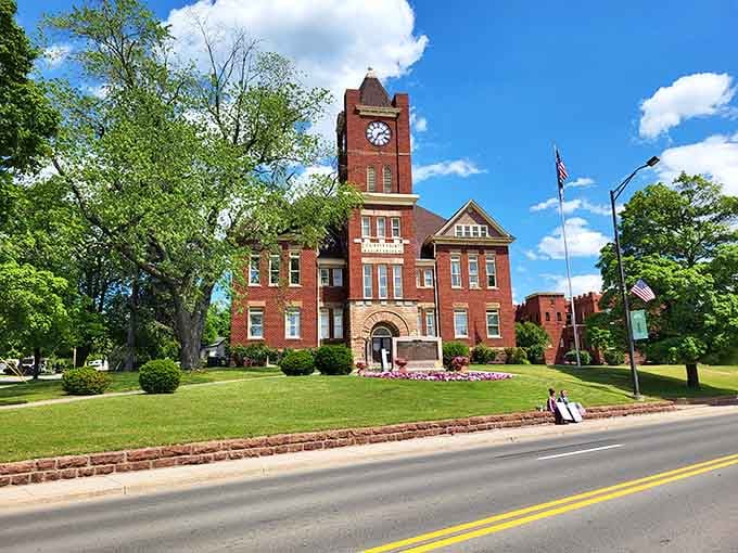 The Dickinson County Courthouse has been keeping time and turning heads since the mining boom days.