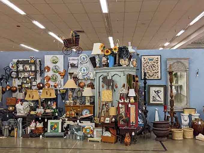 When antique booths stack treasures floor to ceiling, you know you're in for a serious browsing marathon.