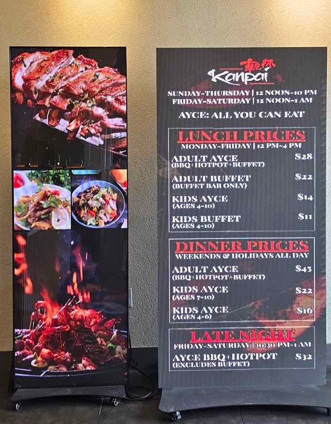 The all-you-can-eat promise stares you down like a delicious dare you absolutely cannot refuse under any circumstances.