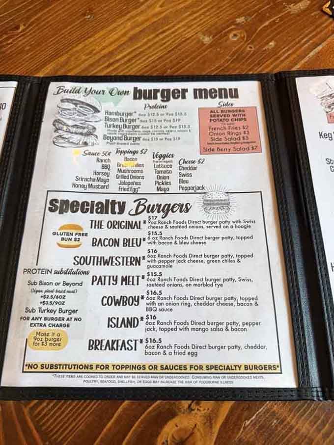 Build your own burger or choose a specialty creation, either way you're winning at lunch today, friend.