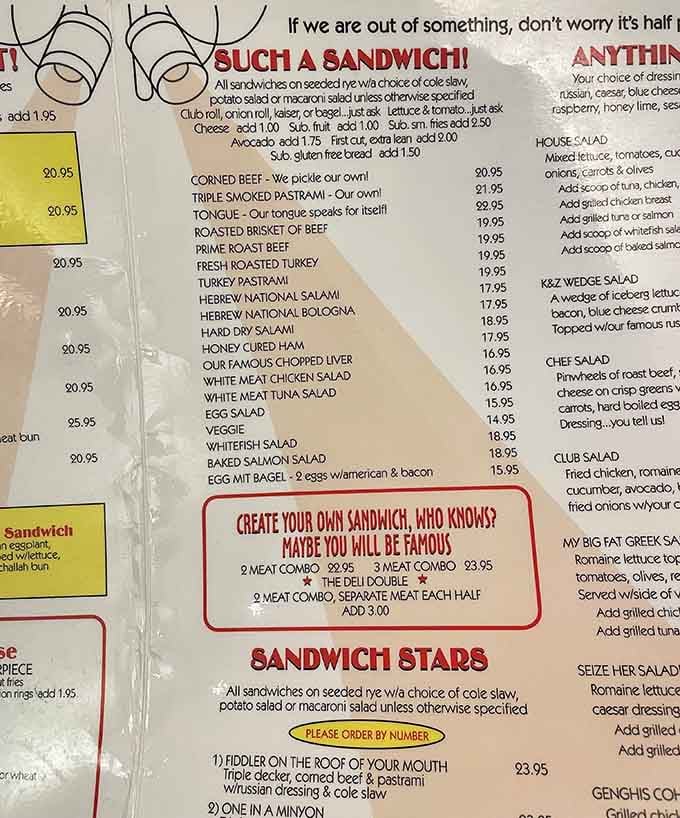 When the menu needs its own table of contents, you know you're in for a delicious dilemma.