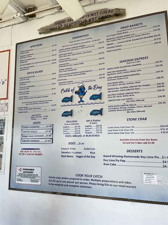 When the menu warns "good seafood is not cheap," they're not kidding, but your wallet will forgive you later.