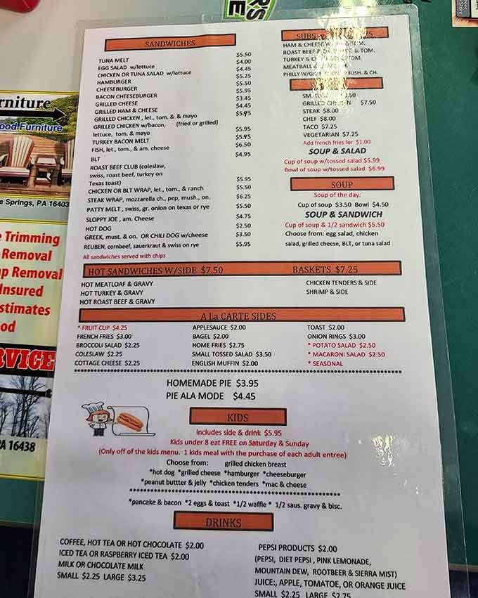 Real menus with real food at real prices, because sometimes the best things in life are refreshingly straightforward.