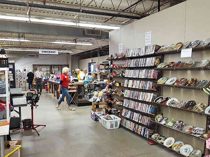 The checkout area buzzes with the energy of successful treasure hunters comparing their finds and planning return trips.