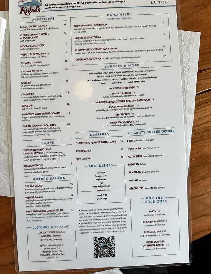 When a menu has survived nearly a century, you know every item has earned its place through countless satisfied customers and repeat visits.