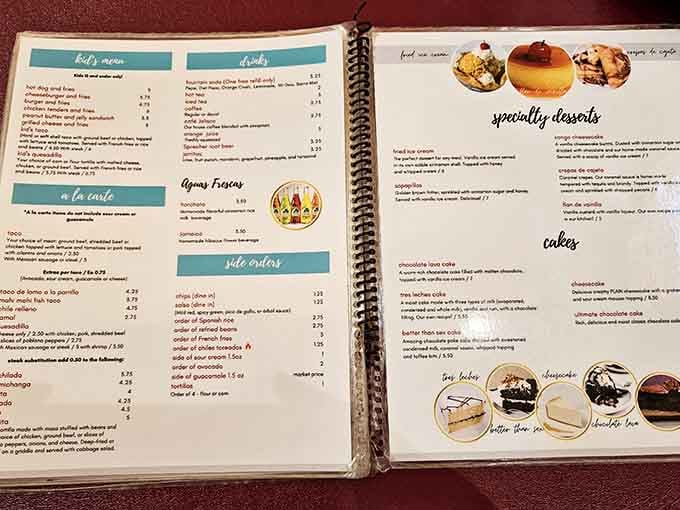 A menu this thoughtfully designed deserves the same attention you'd give a wine list at a fancy steakhouse.