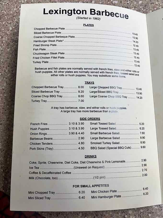 This menu has been making people's mouths water and their decision-making skills completely disappear since the sixties.