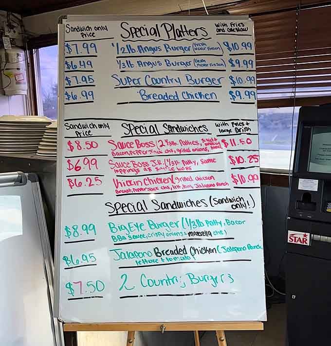 When the specials are handwritten on a whiteboard, you know you're in for some serious homestyle cooking.