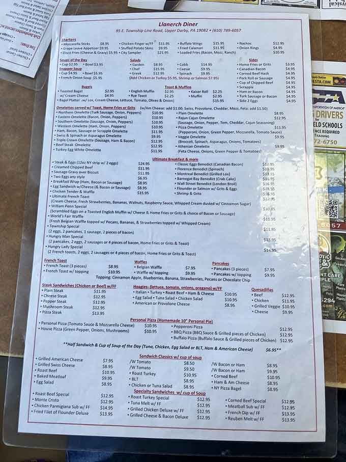 A menu this extensive means you'll need multiple visits, which is exactly what they're counting on.