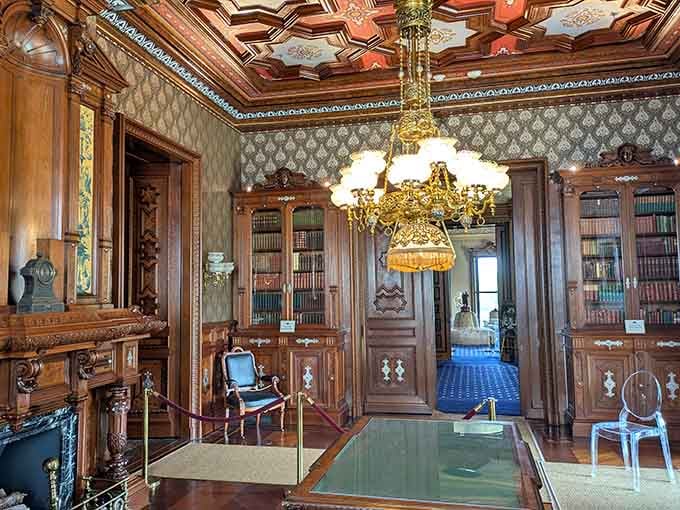 That painted ceiling alone required more artistic talent than most of us will see in a lifetime of museum visits.