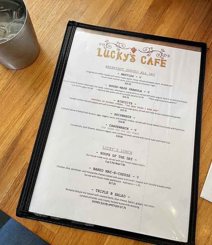 When the menu promises breakfast all day, you know you've found people who understand what really matters in life.