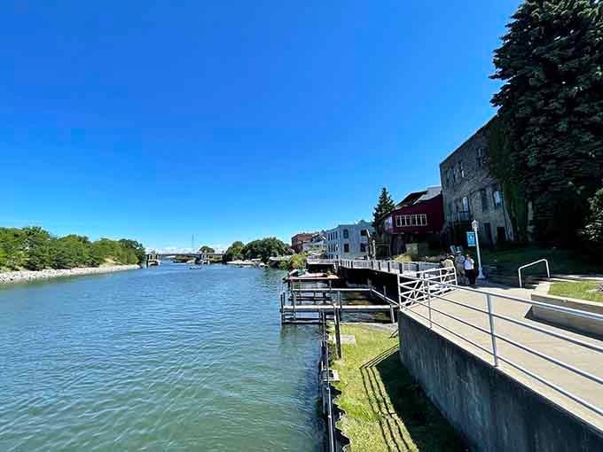 Historic buildings watching over the water like they've been keeping secrets since Michigan's lumber days &ndash; and what stories they could tell.