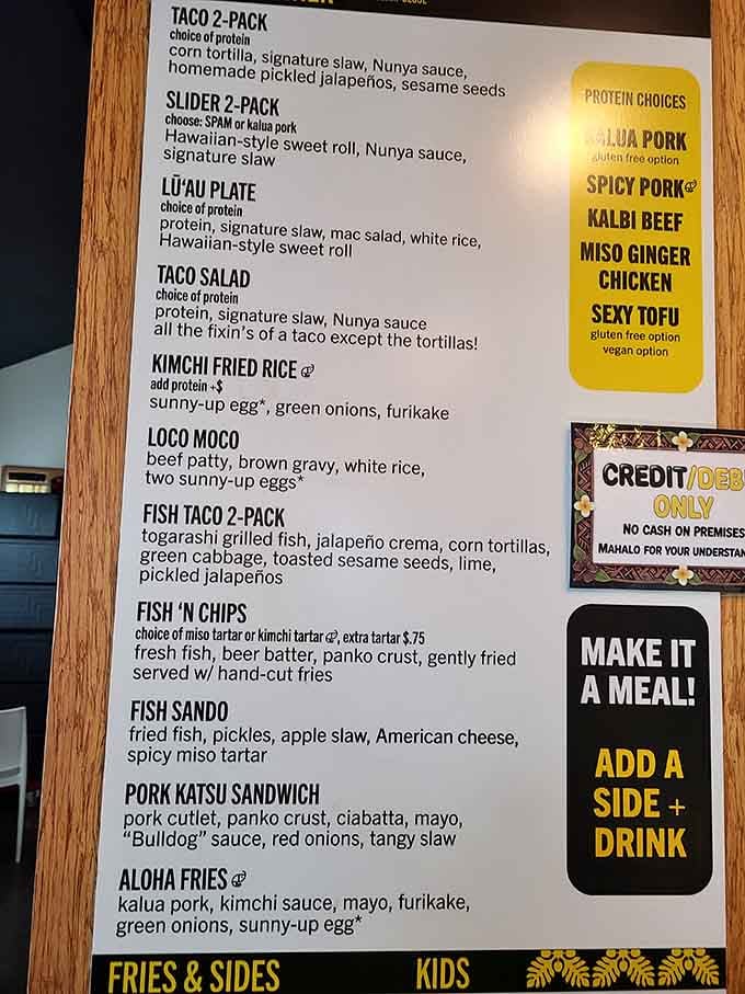 This menu reads like a greatest hits album where every track is actually good.