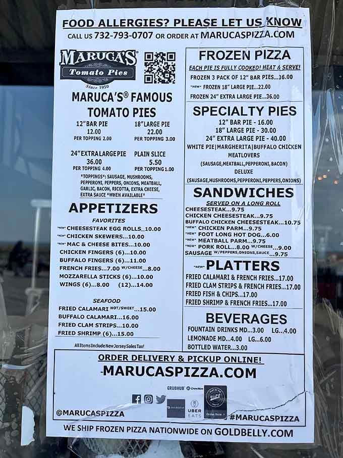 This menu reads like a greatest hits album of Italian-American comfort food, minus the prices but full of possibilities.
