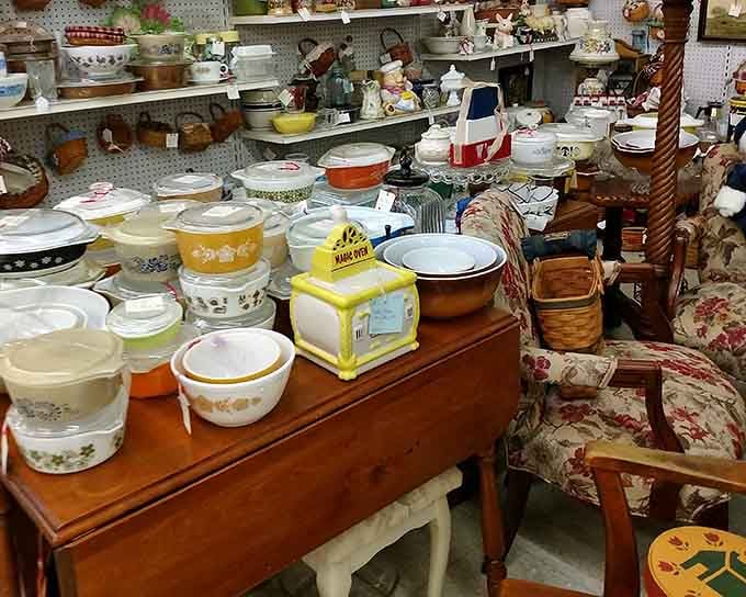 That yellow Pyrex bowl might just be the exact one your grandmother used for Sunday dinners.