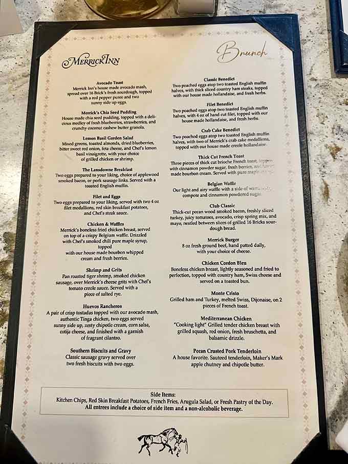 A menu that reads like a love letter to Southern cuisine with creative twists throughout.