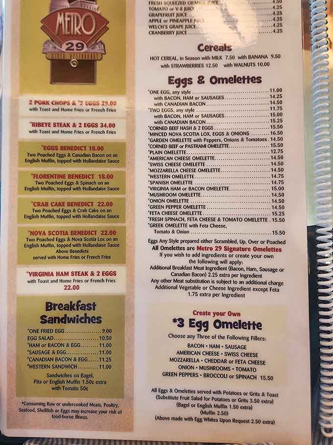 A menu this extensive requires strategic planning, possibly a highlighter, and definitely an empty stomach.