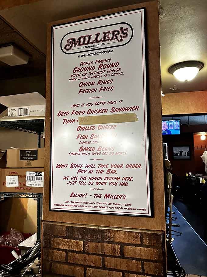 When your menu fits on one sign and people still line up, you're doing something magnificently right.