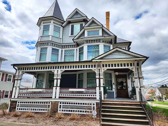 This Queen Anne beauty makes modern McMansions look like they were designed by committee, which they probably were.