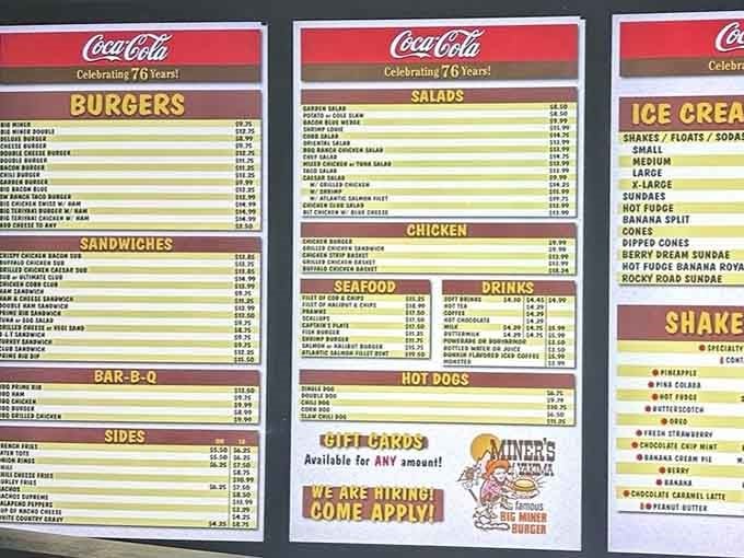 This menu board reads like the greatest hits of American comfort food, minus the guilt trip.
