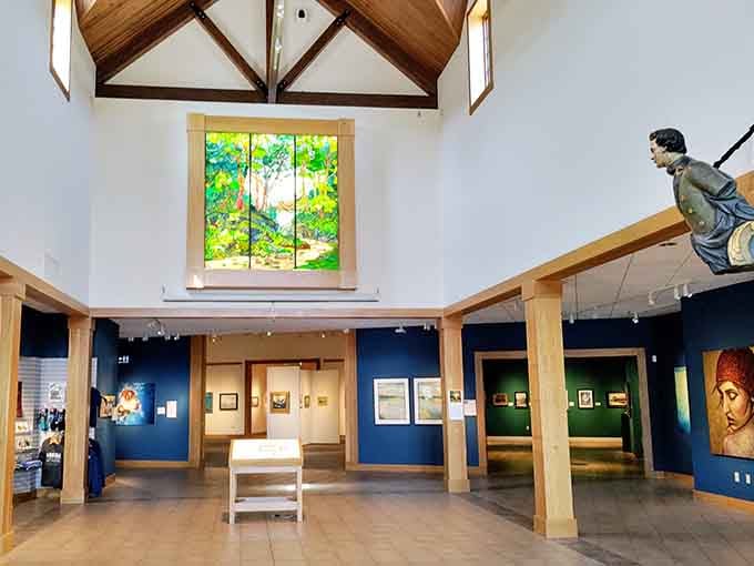 Soaring ceilings and natural light create the perfect sanctuary for centuries of maritime masterpieces.