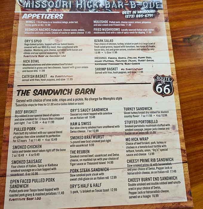 The menu reads like a greatest hits album of Missouri barbecue, and every track is a banger.