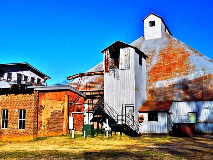This weathered beauty tells stories of Monroe's industrial past, when things were built to last and looked cool doing it.