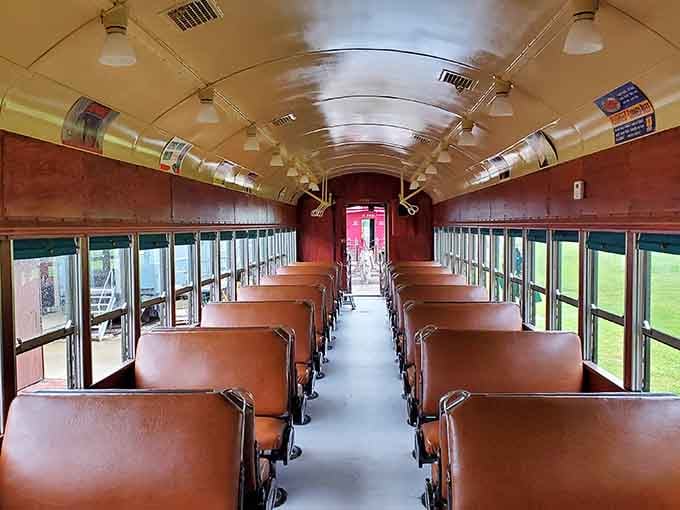 Step inside and suddenly you're in a time machine where the seats are real and the Wi-Fi is wonderfully nonexistent.