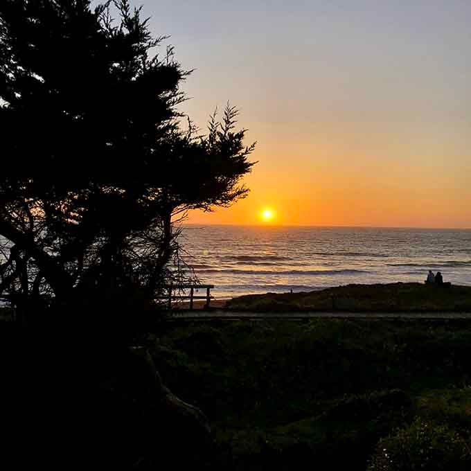 Sunset here doesn't just happen, it performs, painting the sky in colors that cameras can barely capture.