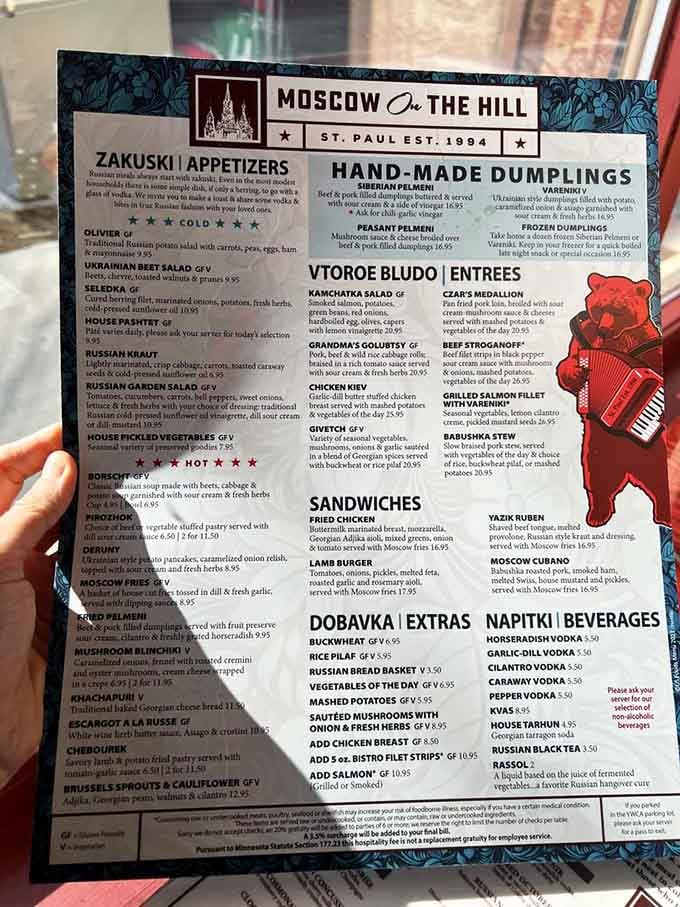 This menu reads like a delicious history lesson, and yes, there will be a test at the end.