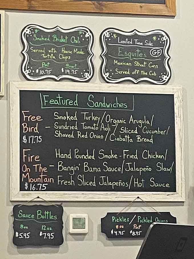 When the menu board looks this good, you know the food is going to be even better.