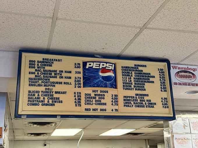 When your menu board still rocks that classic Pepsi logo, you know you're keeping it refreshingly real.