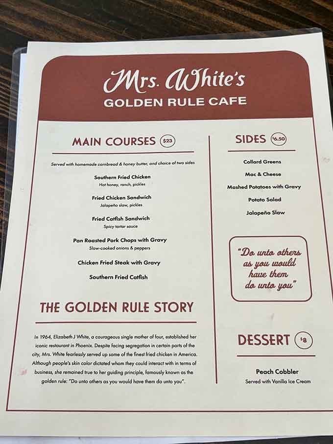 The menu keeps it real: Southern classics done right, no gimmicks, just soul food that feeds the soul.