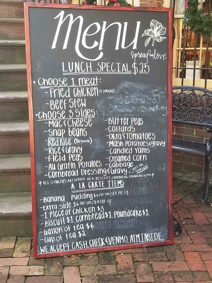 No decisions, no stress&mdash;just choose your meat and let the parade of Southern sides work their magic on you.