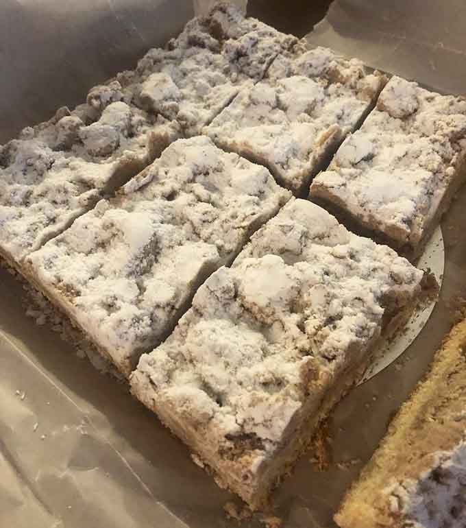 This isn't your grocery store's sad excuse for crumb cake, this is the real deal with crumbs for days.