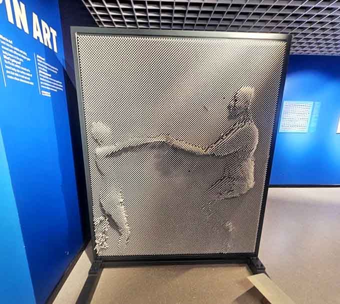 Pin art that captures your image in three dimensions, proving you're more than just another pretty face.