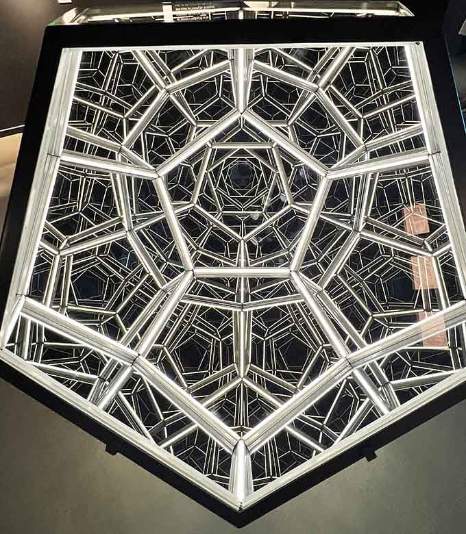 Stare into this geometric masterpiece long enough and you'll understand how M.C. Escher felt every single day.